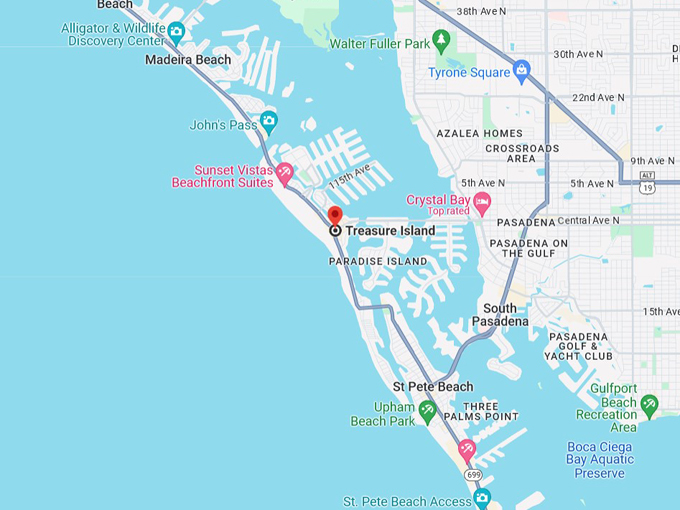 treasure island 10 map