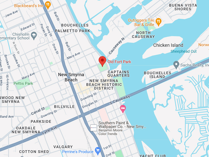 turnbull ruins at old fort park 10 map