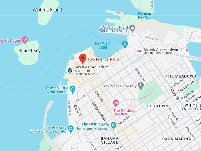 two friends patio restaurant 10 map