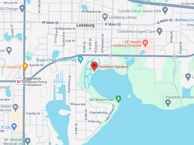 venetian gardens 10 map