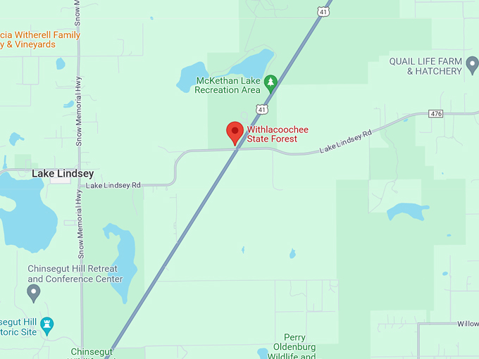 withlacoochee state forest 10 map
