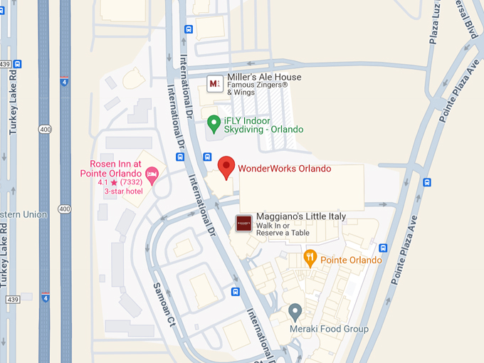 wonderworks orlando 10 map