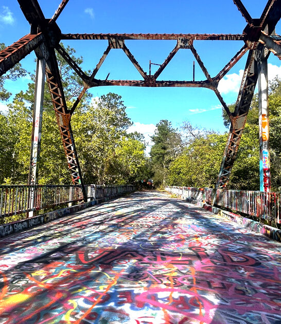 psychedelic graffiti bridge florida ftr
