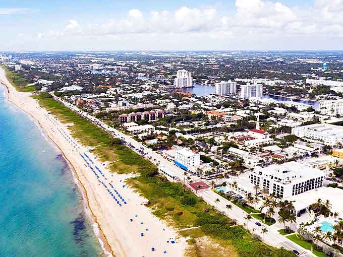 Where turquoise waters meet golden sands under an endless blue sky &ndash; Florida's coastal paradise in one perfect panorama.