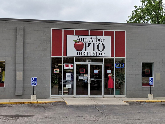 The unassuming exterior of Ann Arbor PTO Thrift Shop belies the treasure trove within &ndash; like finding a secret passage to bargain paradise.