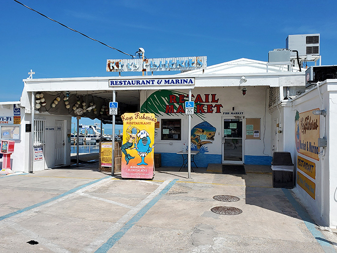 Unassuming yet magical, Keys Fisheries' weathered white exterior hides seafood treasures that would make Neptune himself swim ashore for a taste.
