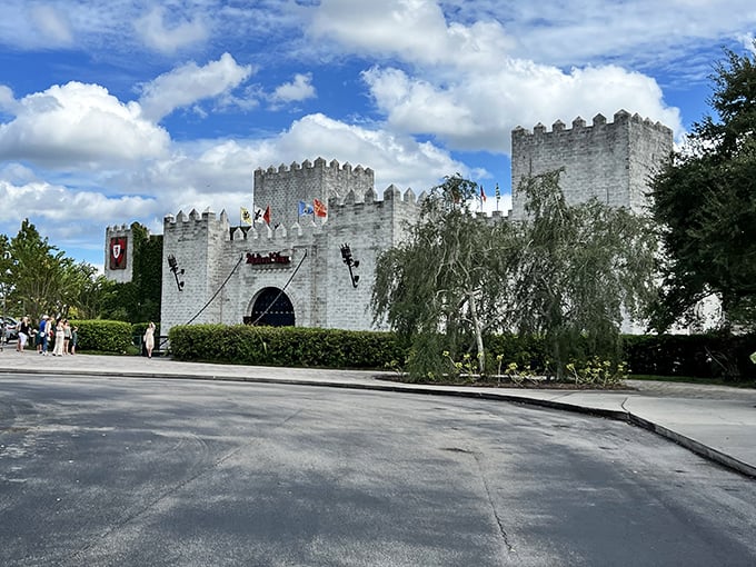 Exterior: A fairy tale comes to life in Kissimmee &ndash; this stone fortress promises adventure before you even cross the drawbridge.