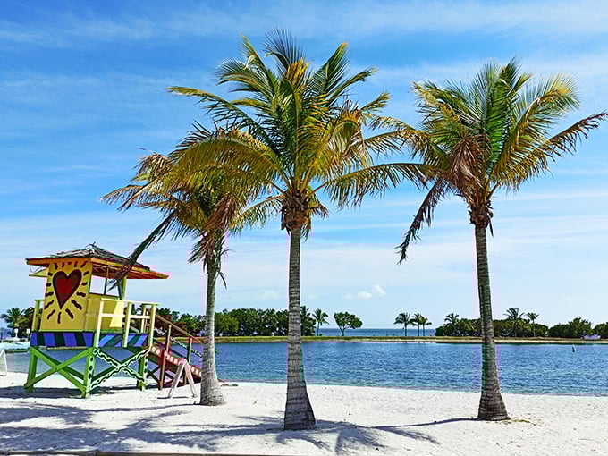 Welcome to paradise! Homestead Bayfront Park's entrance sign promises Florida magic without the tourist crowds.