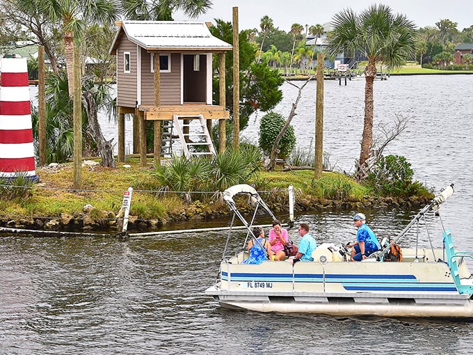 Welcome to Florida's quirkiest real estate: Monkey Island, where the stilted house and lighthouse create a primate paradise in the middle of Homosassa River.