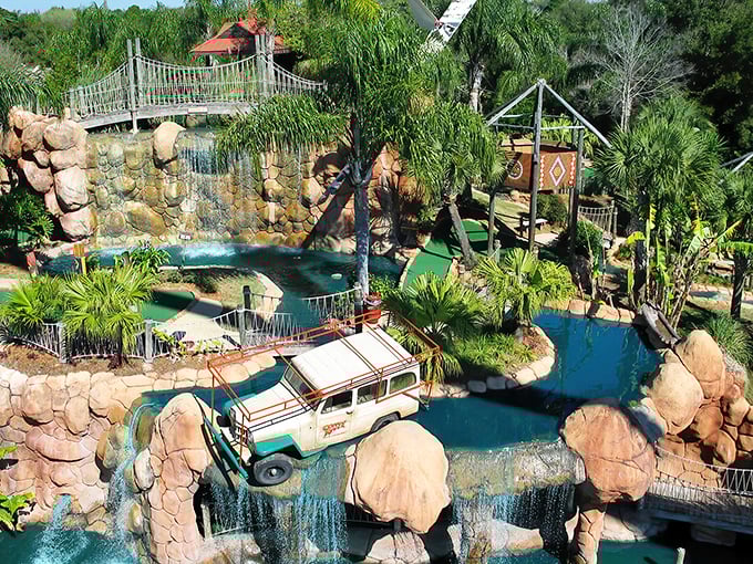 A tropical paradise where adventure flows like the cascading waterfalls, Congo River Golf transforms mini-golf into an expedition worth writing home about.