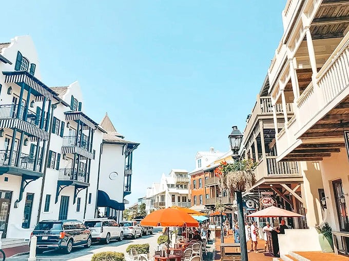 Rosemary Beach: Where cobblestone streets meet Gulf waters, creating a European village vibe with Florida sunshine. Every corner feels like a postcard waiting to happen.