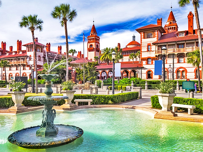 Spanish-colonial splendor meets Florida sunshine at St. Augustine's Historic District, where every building tells a centuries-old story.