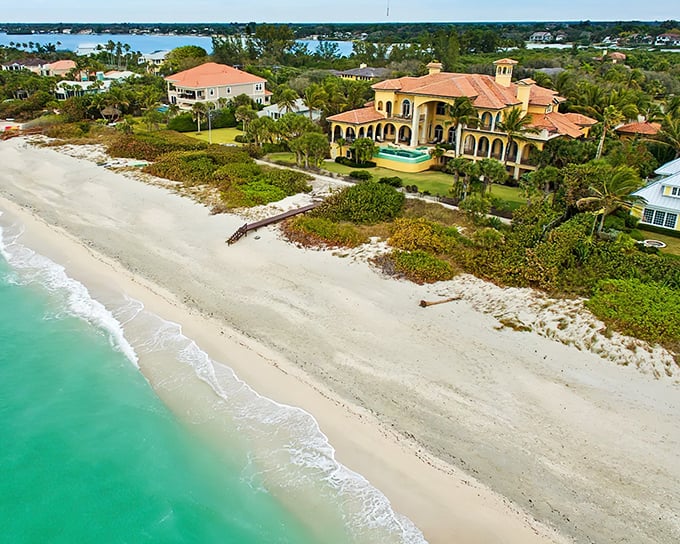 Casey Key's Mediterranean-inspired mansions hug the shoreline where turquoise Gulf waters meet powdery white sand &ndash; Florida's version of the Riviera without the crowds.