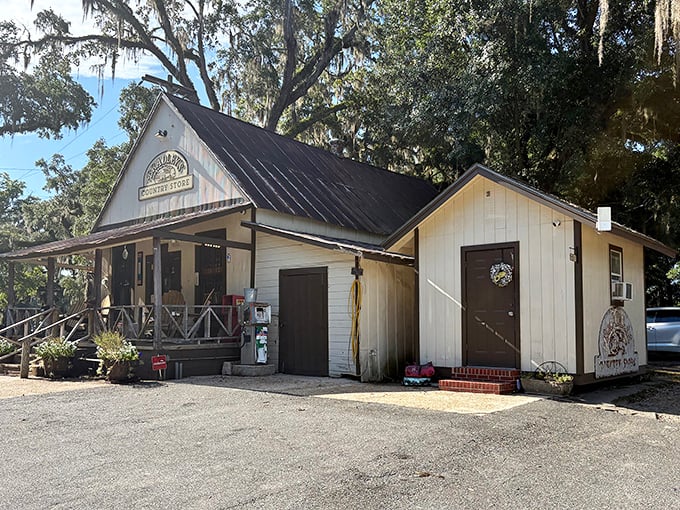 A slice of Americana awaits at Bradley's Country Store, where the weathered metal roof and wooden porch have welcomed hungry travelers since 1927.