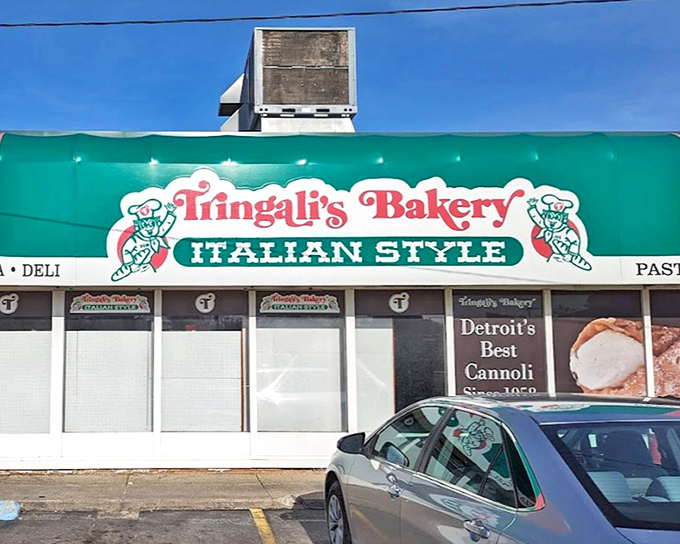 Tringali's Bakery: The iconic green awning beckons carb enthusiasts like a siren call to sailors &ndash; resistance is deliciously futile.