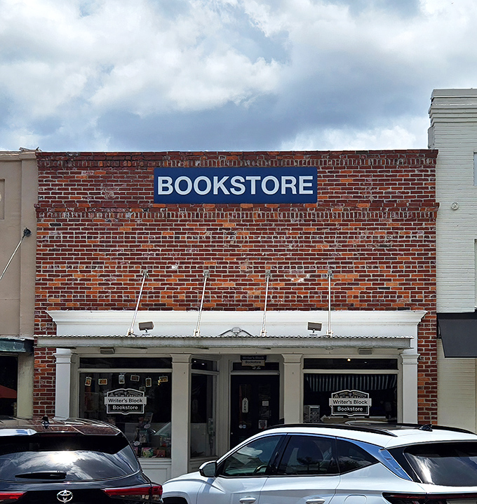 The classic brick fa&ccedil;ade of Writer's Block Bookstore stands like a literary lighthouse on Winter Garden's main street, beckoning bibliophiles with its straightforward charm.