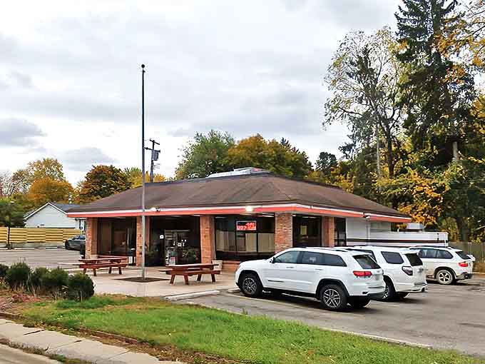 Dom Bakeries' humble brick exterior hides a wonderland of sugary delights – like finding treasure in your own backyard.