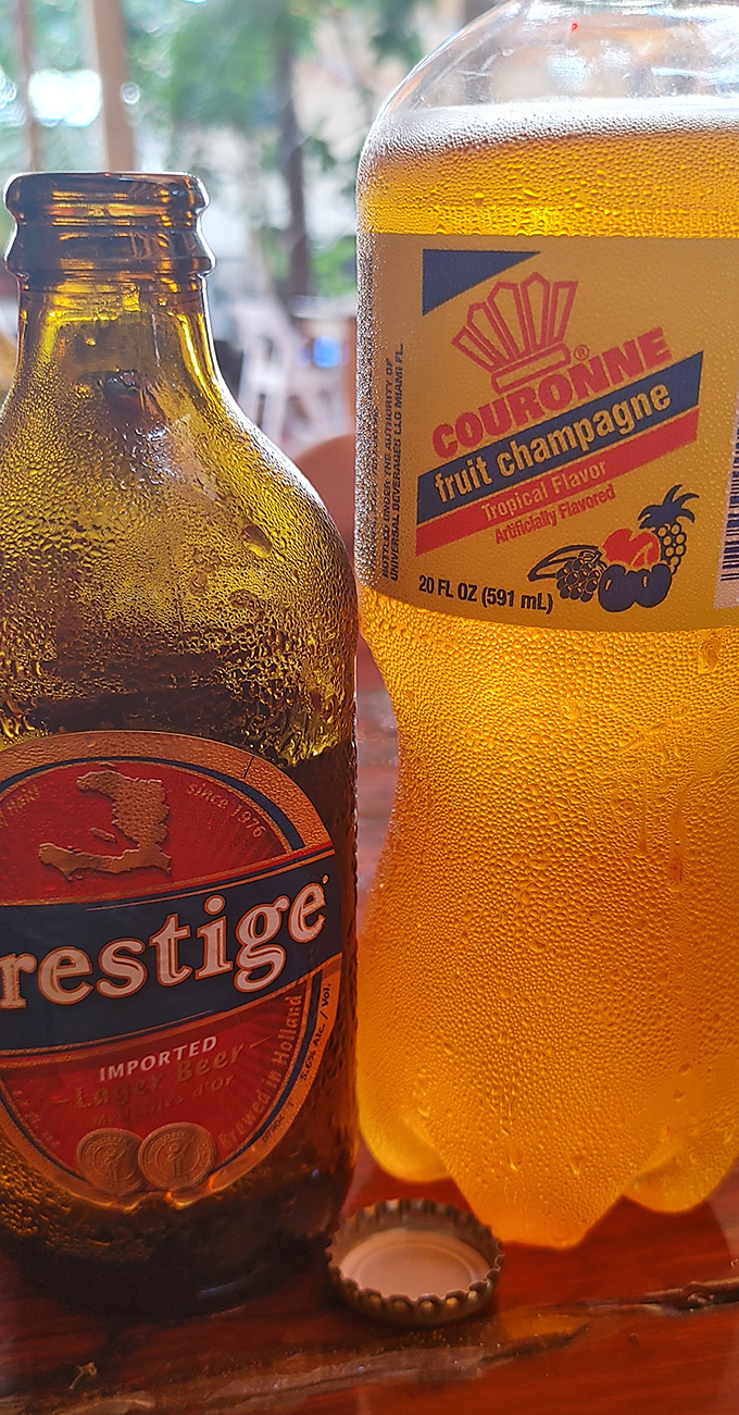 Condensation beads race down bottles of liquid refreshment &ndash; the perfect firefighters for palates dancing with Caribbean spices.