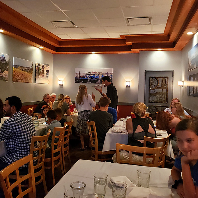 The dining room fills with families and friends sharing stories over plates of pasta &ndash; the true soundtrack of any great Italian restaurant.