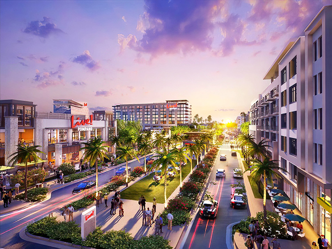 The revitalized downtown skyline captures Pompano's renaissance, where new energy flows through streets once quiet and overlooked.