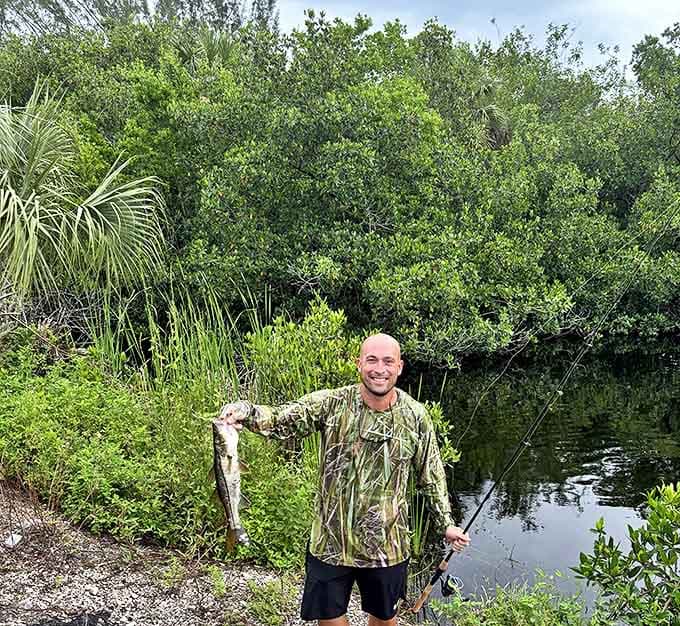 The fisherman's grin says it all &ndash; in Fakahatchee's waters, what you catch is only half as valuable as where you caught it.