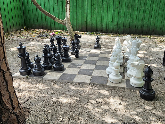 Strategic thinking under the Florida sky&mdash;this giant chess set turns casual players into grandmasters for an afternoon.