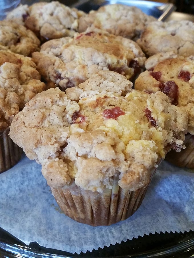 These muffins aren't just baked goods &ndash; they're morning motivation with streusel topping. The cranberries add just enough tartness to wake up your taste buds!