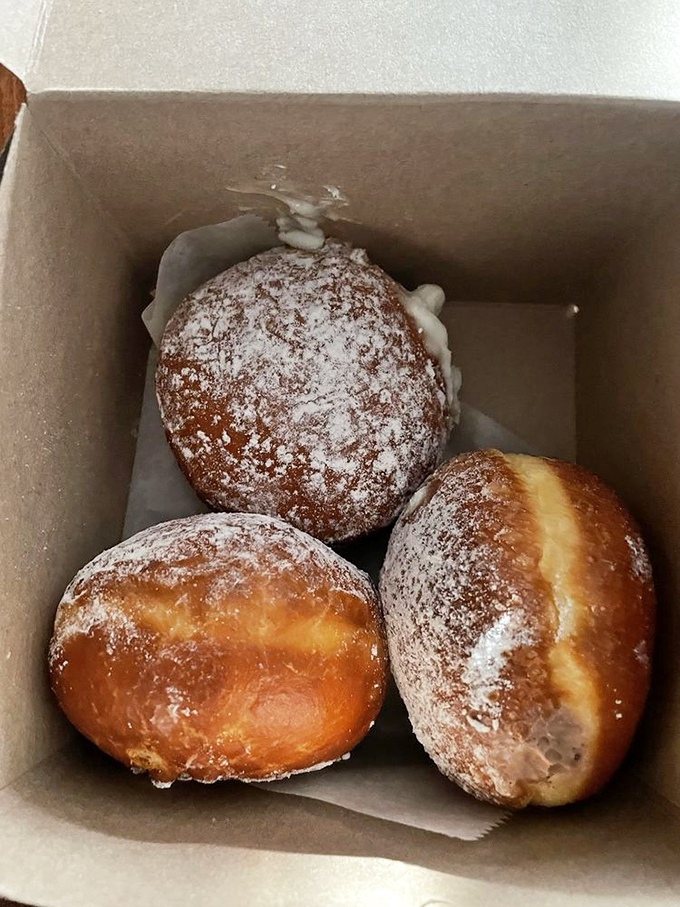 Pączki: Pillowy Polish donuts dusted with powdered sugar &ndash; the kind that leave evidence of your indulgence all over your shirt.