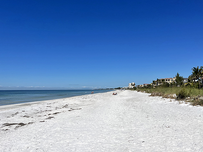 This unassuming beach access path reveals Longboat Key's greatest secret: paradise is always just a few steps away.