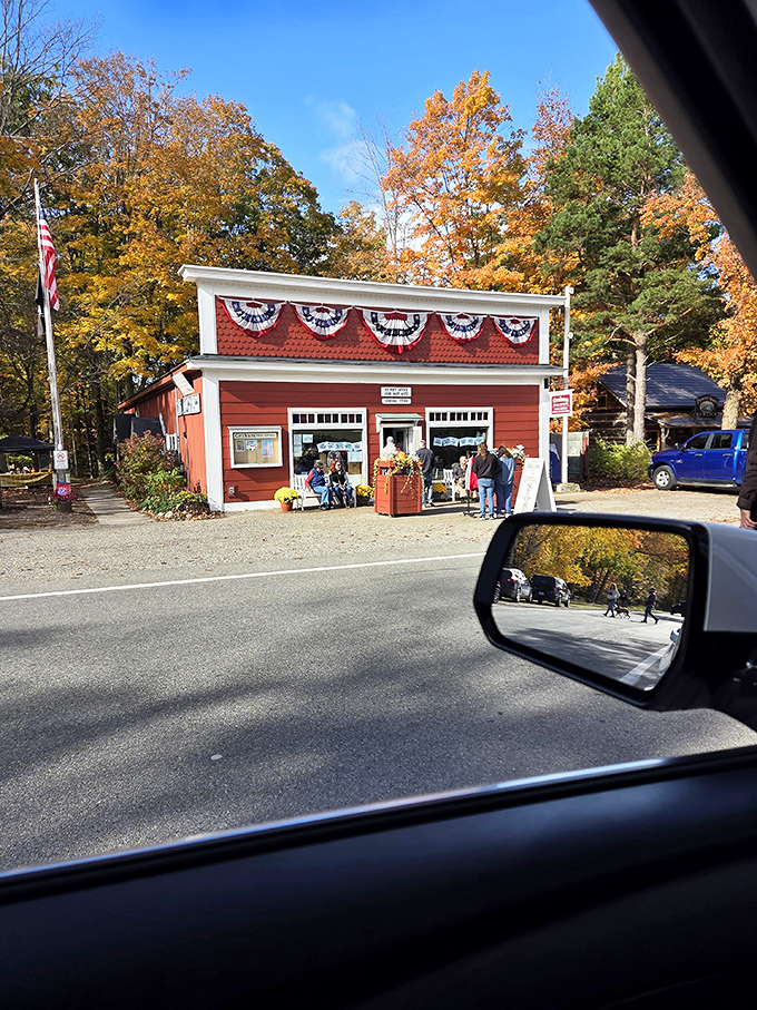 The historic general store in Good Hart stands as a charming time capsule, offering homemade treats and local treasures to Tunnel of Trees travelers. 
