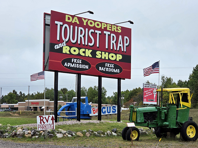 The unmistakable signage promises exactly what it delivers &ndash; a tourist trap that somehow manages to be worth every minute you'll spend exploring its wonderfully weird offerings.