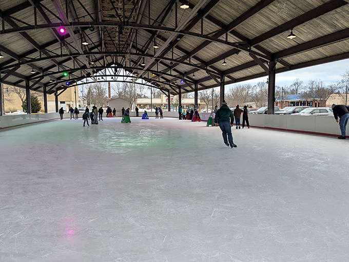 South Haven Ice Rink transforms into a winter wonderland, because apparently this town does all seasons equally well.