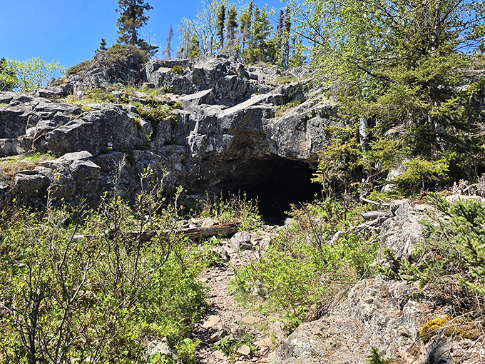 Suzy's Cave – nature's own fixer-upper with excellent ventilation, prehistoric charm, and absolutely zero chance of cell reception.