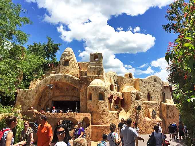 This sandy Tatooine structure houses treasures from a galaxy far, far away, where your wallet will feel the power of the Force.