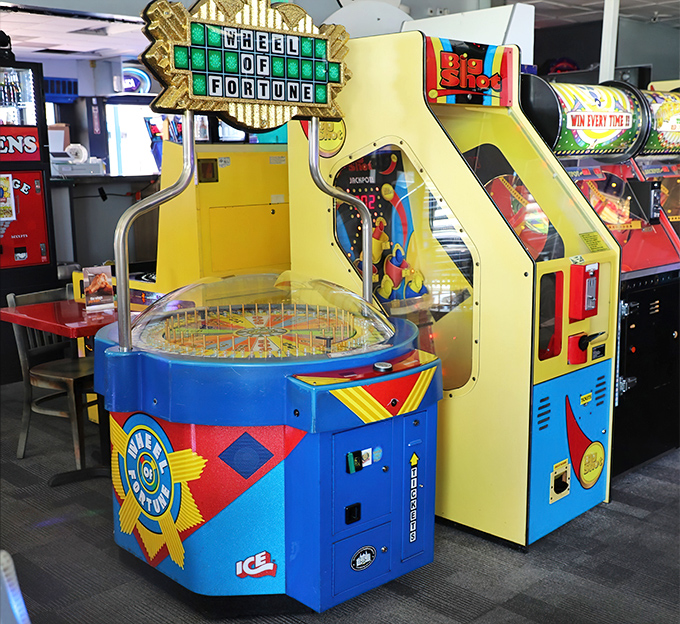 Wheel of Fortune & Big Shot Games: Pat Sajak isn't here to guide you, but the thrill of watching that wheel click toward potential ticket riches remains universally satisfying.