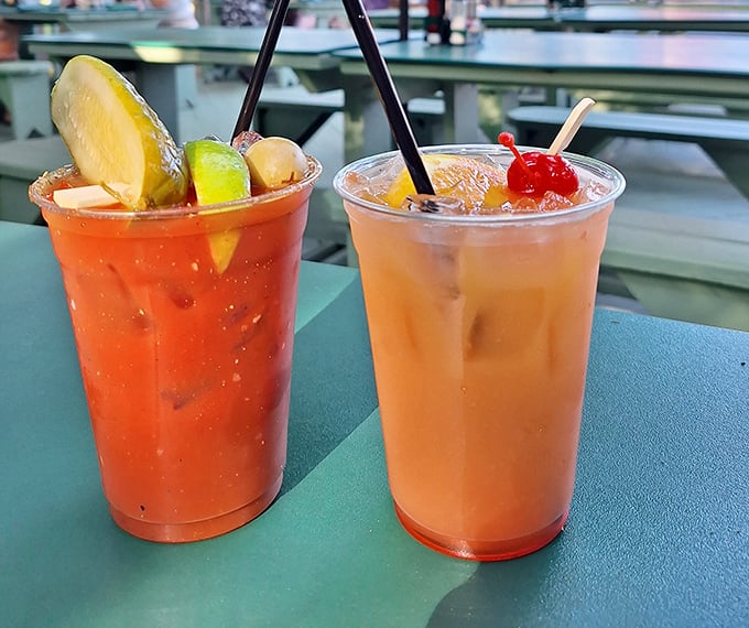 Cocktails garnished with enough accoutrements to constitute a small appetizer &ndash; because at Boone's, even the drinks go big or go home.