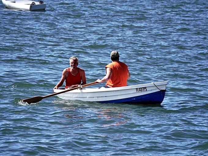 Peaceful waters perfect for paddling, where the biggest decision is whether to go left or right around the mangroves.