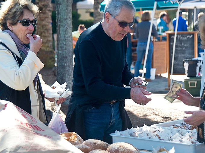 Farmers' market magic: Where locals gather to remind themselves that food doesn't naturally come wrapped in plastic with barcodes attached.