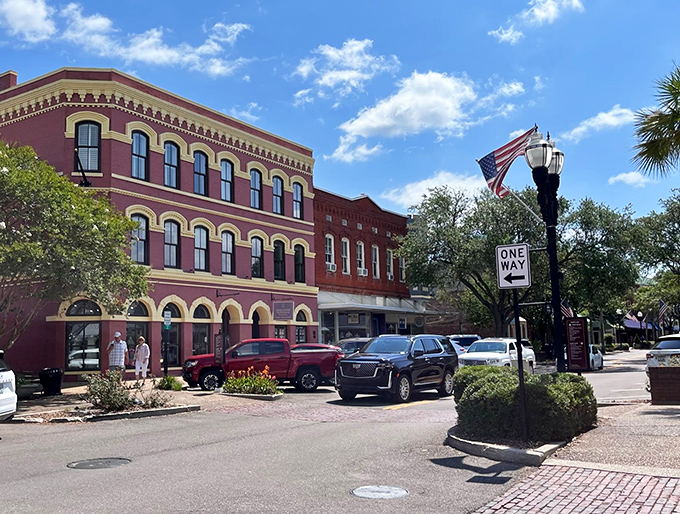 Downtown Fernandina Beach's historic district showcases beautifully preserved Victorian architecture, where brick streets and ornate facades transport visitors to another era.