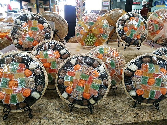 Colorful gift baskets filled with Webb's treats make for souvenirs that friends actually hope you'll bring back from vacation.