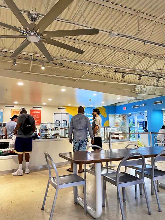 The interior combines clean lines with playful touches &ndash; because serious dessert enjoyment requires the proper environment for contemplation.