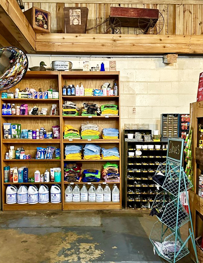 Beyond food, the store serves its community &ndash; practical necessities share shelf space with local crafts in this functioning country mercantile.