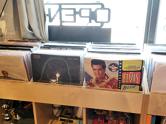 Vinyl therapy session in progress &ndash; flip through these records and you're really flipping through the soundtrack of someone's most formative memories.
