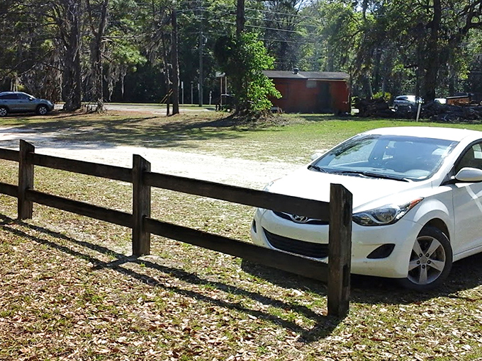 Even on sunny days, some visitors report an unexplainable chill when approaching the old jail's weathered exterior.
