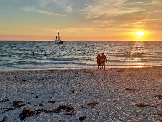 Golden hour magic as day bids farewell &ndash; when even the most dedicated phone-scrollers pause to witness nature's finale.