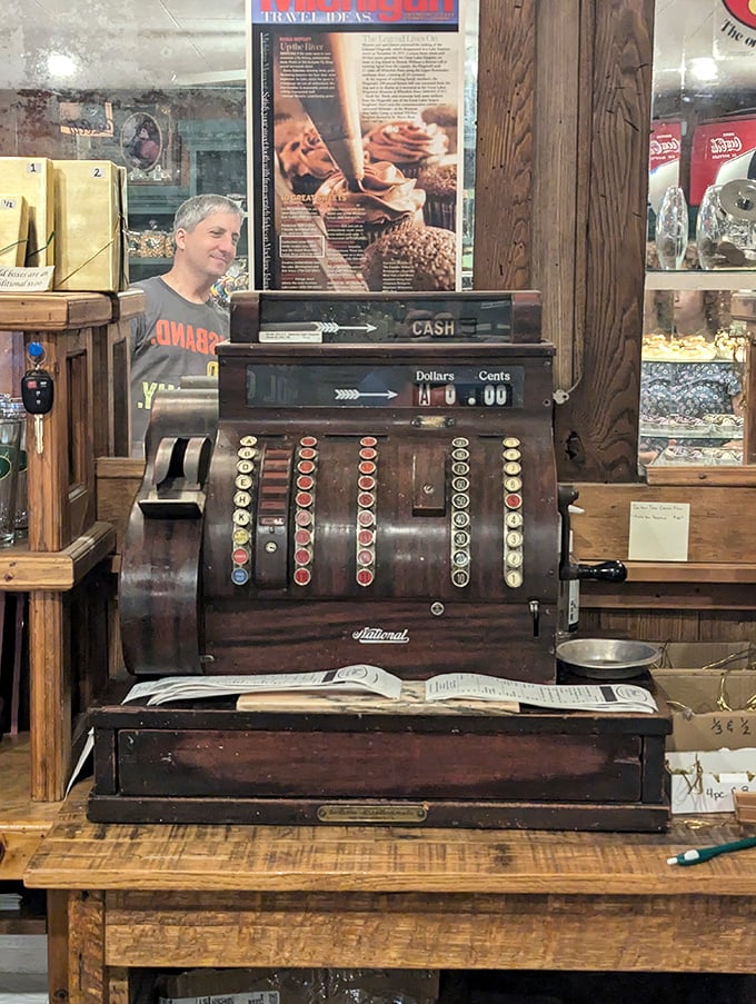 The evening glow illuminates Drost's storefront, transforming it into a beacon for dessert pilgrims after dinner.