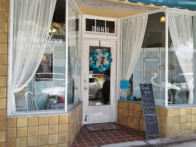 Delicate white curtains frame the entrance, creating a soft, dreamy atmosphere that feels miles away from everyday worries.