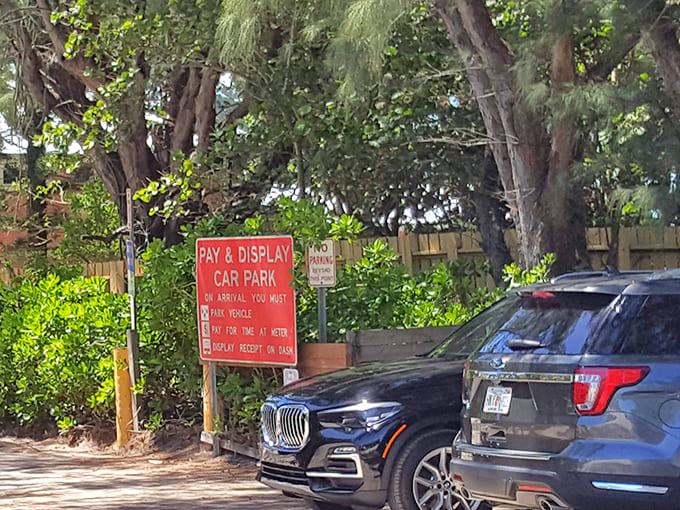Beach parking that doesn't require a second mortgage, now that's what we call a hidden gem perk.