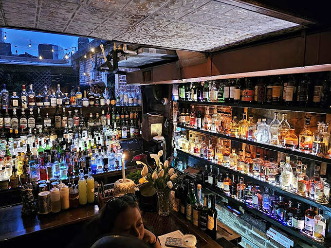 Belly up to this counter and you're not just ordering drinks but starting conversations that might last well into the night.