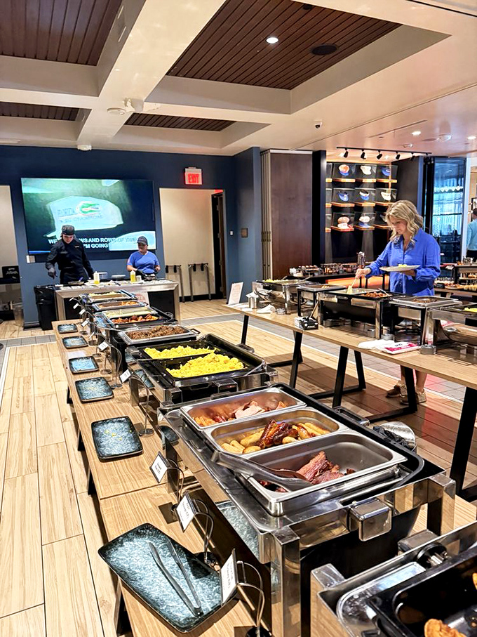 Game day spread worthy of champions – from breakfast classics to lunch favorites, this buffet lineup offers something for every appetite, no substitutions necessary.